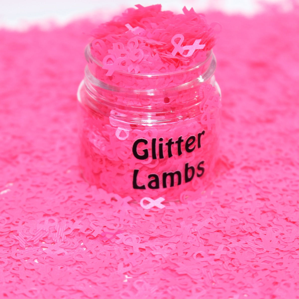 Pink Ribbon Breast Cancer Awareness Shape Glitter (6mm) – Glitter Lambs