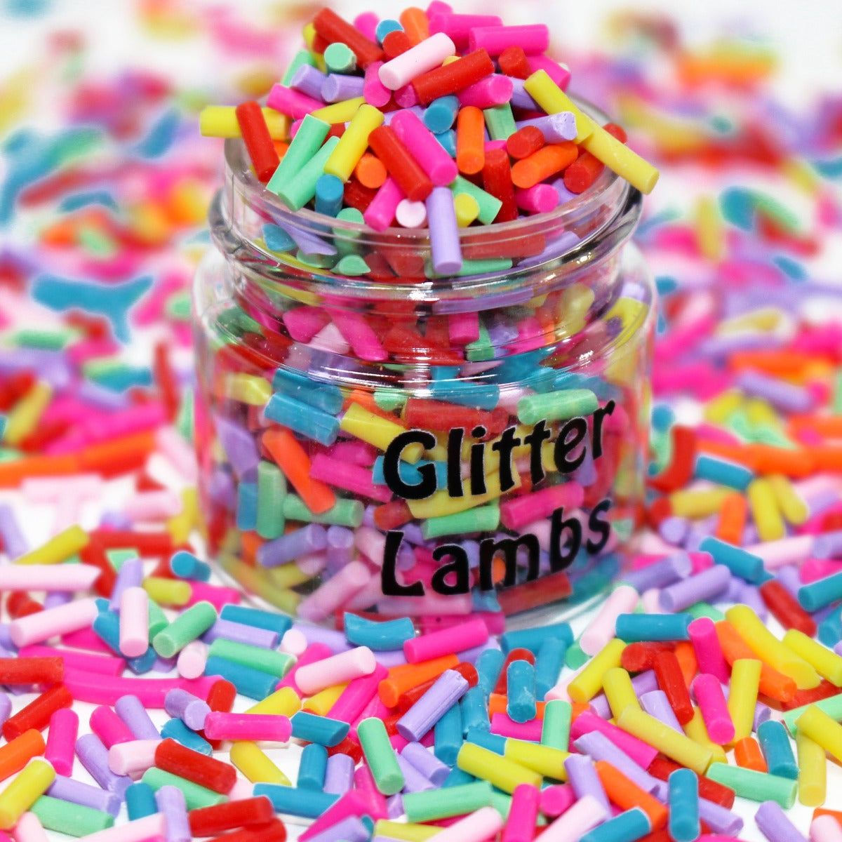 Clown Hair Multi Colored Clay Sprinkles Rainbow – Glitter Lambs