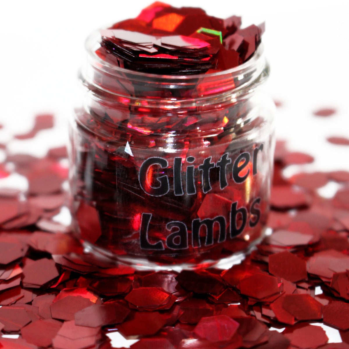 Flaming Hot Glitter | Holographic Size 6mm (.200) – Glitter Lambs