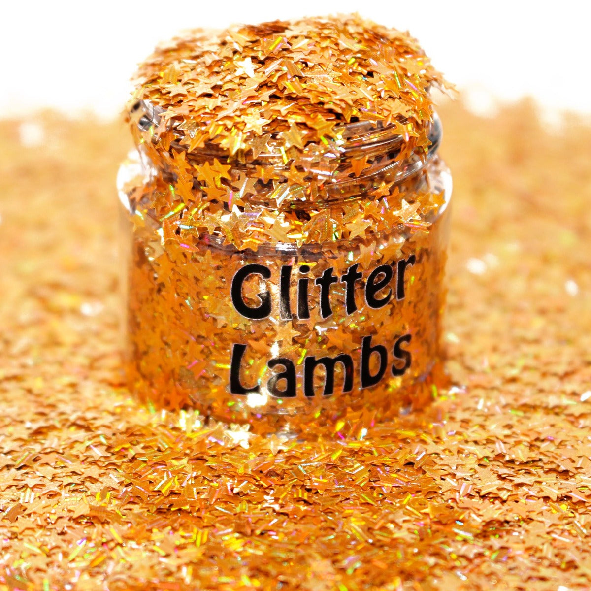 Pumpkin STAR-bucks | Orange Holo Star Halloween Glitter – Glitter Lambs
