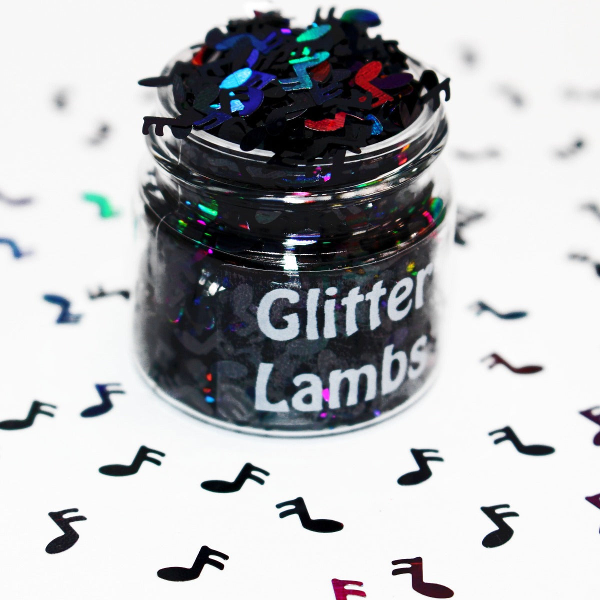 Symphony Black Music Notes Holographic Glitter – Glitter Lambs